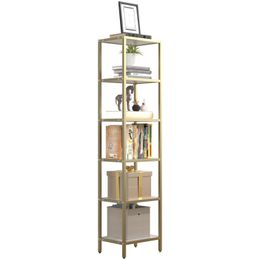 Standvitrine Vcm, B:40cm T:30cmgold, Obermaterial: 100% Metall MT., Schr&auml;nke, "Metall Stand Vitrine Regal Vinali M"