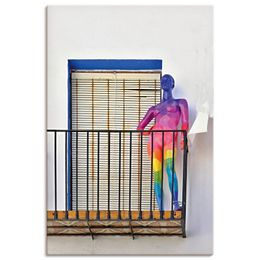 Wandbild Artland "Regenbogen Schaufensterpuppe", farbe bild(er): farbig, B:80cm H:120cm T:2cm, Bilder, als Alubild, Leinwandbild, Poster, Wandaufkleber in verschied. Gr&ouml;&szlig;en