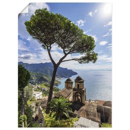 Wandbild Artland "Ravello an der Amalfik&uuml;ste in Italien", farbe bild(er): blau, B:60cm H:80cm, Papier, Bilder, als Alubild, Leinwandbild, Poster, Wandaufkleber in verschied. Gr&ouml;&szlig;en