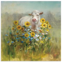 Wandbild Artland "Farm and Field I", farbe bild(er): gr&uuml;n, B:100cm H:100cm, Alu Dibond, Bilder, als Alubild, Leinwandbild, Poster, Wandaufkleber in verschied. Gr&ouml;&szlig;en