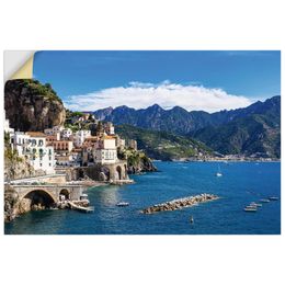 Wandbild Artland "Atrani an der Amalfik&uuml;ste in Italien", farbe bild(er): blau, B:60cm H:40cm, Bilder, als Alubild, Leinwandbild, Poster, Wandaufkleber in verschied. Gr&ouml;&szlig;en
