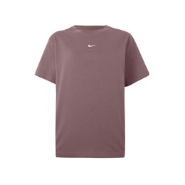 Nike Sportswear T-Shirt 'CLASSIC' Damen Gr&ouml;&szlig;e L mauve / wei&szlig;