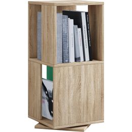 B&uuml;cherregal Vcmsonoma, eiche, Wohnzimmer, Regale, "Holz Regal B&uuml;roregal Aktenregal drehbar Stifta L"