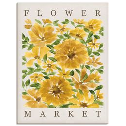 Wandbild Artland, B:30cm H:40cmfarbe bild(er): gelb, Leinwand, Wohnzimmer, Bilder, "Sunflower Blooms", als Alubild, Leinwandbild, Poster,