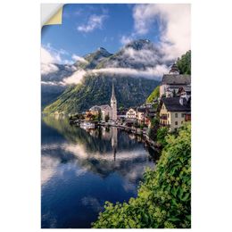 Wandbild Artland "Sommer in Hallstatt im Salzkammergut", farbe bild(er): blau, B:20cm H:30cm, Bilder, als Alubild, Leinwandbild, Poster, Wandaufkleber in verschied. Gr&ouml;&szlig;en