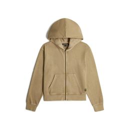 G-Star Raw G-star Zip-Up Hoodie 'Washed Zip Relaxed Hoodie' female Beige size L