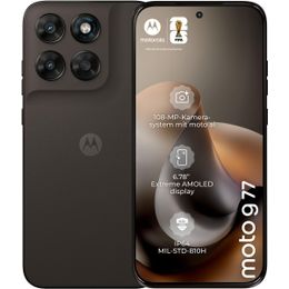 Motorola Smartphone "moto g77 256GB", Energieeffizienz: A (A-G), pantone schwarz olive, 256 GB, Mobiltelefone