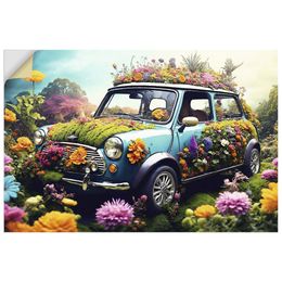 Wandbild Artland, B:120cm H:80cmfarbe bild(er): farbig, Vinyl, Wohnzimmer, Bilder, "Flowerpower Mini", als Alubild, Leinwandbild, Poster,