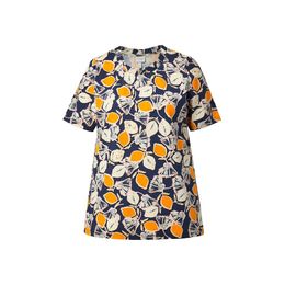 Ulla Popken Shirt female Blue, Yellow size 54-56