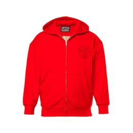 STHUGE Zip-Up Hoodie male Red size 5XL