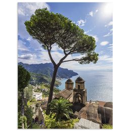 Wandbild Artland "Ravello an der Amalfik&uuml;ste in Italien", farbe bild(er): blau, B:90cm H:120cm, Alu Dibond, Bilder, als Alubild, Leinwandbild, Poster, Wandaufkleber in verschied. Gr&ouml;&szlig;en