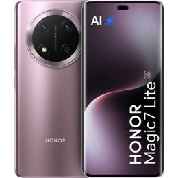 Honor Smartphone "Magic 7 Lite", Energieeffizienz: B (A-G), lila (titanium lila), 512 GB, Mobiltelefone