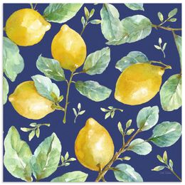 Wandbild Artland, B:50cm H:50cmfarbe bild(er): farbig, Alu Dibond, Wohnzimmer, Bilder, "Le Citron Pattern IB", als Alubild, Leinwandbild, Poster,