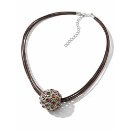 Collezione Alessandro Necklace 'Crystal' female Brown size Onesize