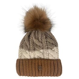 Kumixi Beanie 'Bommelm&uuml;tze' female Brown size Onesize