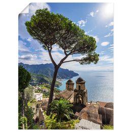Wandbild Artland "Ravello an der Amalfik&uuml;ste in Italien", farbe bild(er): blau, B:90cm H:120cm, Papier, Bilder, als Alubild, Leinwandbild, Poster, Wandaufkleber in verschied. Gr&ouml;&szlig;en