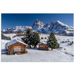 Wandbild Artland "Herbst auf der Seiser Alm S&uuml;dtirol", farbe bild(er): wei&szlig;, B:30cm H:20cm, Alu Dibond, Bilder, als Alubild, Leinwandbild, Poster, Wandaufkleber in verschied. Gr&ouml;&szlig;en