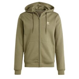 adidas originals Zip-Up Hoodie 'Trefoil Essentials' male Green size S