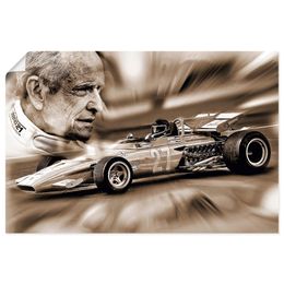Wandbild Artland "Die belgische Legende Jacky Ickx", farbe bild(er): natur, B:60cm H:40cm, Papier, Bilder, als Alubild, Leinwandbild, Poster, Wandaufkleber in verschied. Gr&ouml;&szlig;en