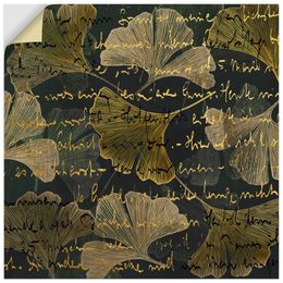 Wandbild Artland "Ginko", farbe bild(er): gold, B:100cm H:100cm, Bilder, als Alubild, Leinwandbild, Poster, Wandaufkleber in verschied. Gr&ouml;&szlig;en