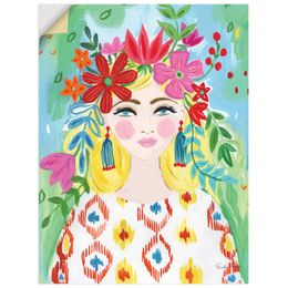 Wandbild Artland "Boho Girl II", farbe bild(er): farbig, B:60cm H:80cm, Bilder, als Alubild, Leinwandbild, Poster, Wandaufkleber in verschied. Gr&ouml;&szlig;en