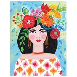 Wandbild Artland "Boho Girl I", farbe bild(er): farbig, B:30cm H:40cm, Alu Dibond, Bilder, als Alubild, Leinwandbild, Poster, Wandaufkleber in verschied. Gr&ouml;&szlig;en