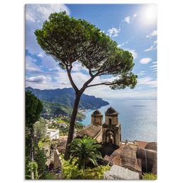 Wandbild Artland "Ravello an der Amalfik&uuml;ste in Italien", farbe bild(er): blau, B:90cm H:120cm, Bilder, als Alubild, Leinwandbild, Poster, Wandaufkleber in verschied. Gr&ouml;&szlig;en