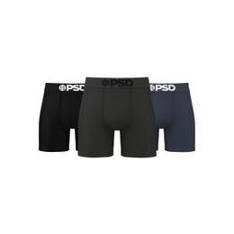 Boxershorts PSD "PSD STEALTH SLD 3PK 5I", Damen, Gr. XL, 1 Stk., multi, 88% Polyester, 12% Elasthan, Unterhosen