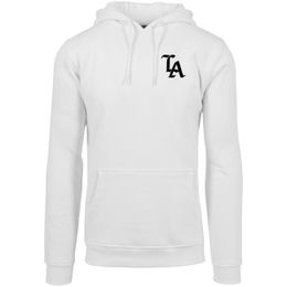 Rundhalspullover MisterTee "MisterTee Herren LA Hoody", Herren, Gr. L, wei&szlig;, 65% Baumwolle, 35% Polyester, mehrfarbig, normal, ohne Ausschnitt, Pullover Rundhalspullover