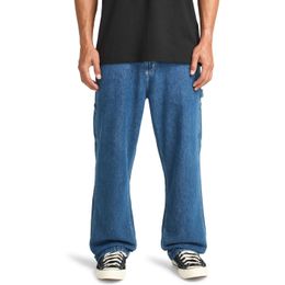 Straight-Jeans Billabong "Bad Dog Workwear Denim", Herren, Gr. 33(M/L), ocean wash, Obermaterial: 80% Walkfrottier, 20% Walkfrottier;, Jeans Straight-Jeans