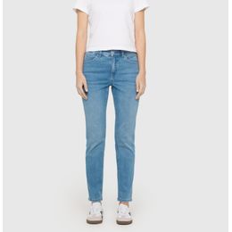 Stretch-Jeans MAC "Melanie", Damen, Gr. 46, L&auml;nge 32, authentic baby blau, Denim/Jeans, Obermaterial: 91% Baumwolle, 7% Elastomultiester, 2% Elasthan, figurbetont normal, Jeans, Gerade geschnitten, Topseller