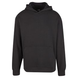 Kapuzenpullover Urban Classics "Urban Classics Basic Essential Hoody", Herren, Gr. L, schwarz, 50% Baumwolle, 50% Polyester, unifarben, normal, ohne Ausschnitt, Pullover Kapuzenpullover
