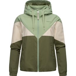 Funktionsjacke Ragwear "Rochele", Damen, Gr. S (36), gr&uuml;n (olivgr&uuml;n), Obermaterial: 100% Nylon; Innenfutter: 100% Polyester, l&auml;ssig geschnitten h&uuml;ftbedeckend, &Auml;rmel ohne &Auml;rmelschlitz Windstopperb&uuml;ndchen, Jacken Funktionsjacke, wasserdichte Damen &Uuml;bergangsjacke mit gro&szlig;er Kapuze