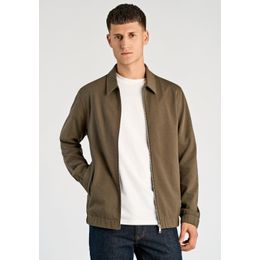 Fellimitatjacke Junk De Luxe "Casual Jacke Relaxed Fit", Herren, Gr. L, true army, Obermaterial: 75% Polyester, 22% Viskose, 3% Elasthan; Futter: 95% Polyester, 5% Elasthan, l&auml;ssig geschnitten, Jacken