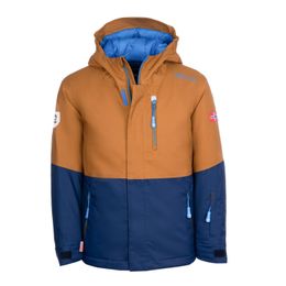 Winterjacke Trollkids "KIDS HALLINGDAL JACKET", M&auml;dchen, Gr. 176, blau (bronze, navy), Obermaterial: 100% Polyester. Futter: 100% Polyamid. Wattierung: 100% Polyester, Jacken Winterjacke