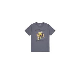 T-Shirt Alpha Industries "Gremlin T-Shirt", Herren, Gr. S, grau (grauschwarz), Obermaterial: 100% Baumwolle, Shirts T-Shirt