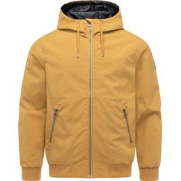 Outdoorjacke Ragwear "Stuartt Summer YOUMODO", Herren, Gr. S (48), zimt, Obermaterial: 100% Polyester; Innenfutter: 100% Polyester, gerade h&uuml;ftbedeckend, hoch geschlossener Ausschnitt, &Auml;rmel ohne &Auml;rmelschlitz Rippstrickb&uuml;ndchen, Jacken Outdoorjacke, Wasserdichte &Uuml;bergangsjacke mit Kapuze
