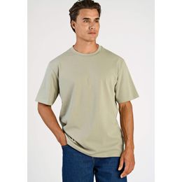 T-Shirt LINDBERGH "T-Shirt Oversize Fit", Herren, Gr. L, dusty olive, Obermaterial: 100% Baumwolle, oversize, Rundhals, Shirts T-Shirt