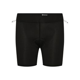 Radhose Ziener "NEKINI-Z JUNIOR", M&auml;dchen, Gr. 128, EURO-Gr&ouml;&szlig;en, schwarz, Obermaterial: 90% Polyester, 10% Elasthan, Hosen