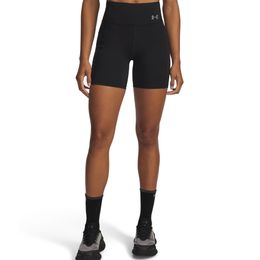 Shorts Under Armour "UA VELOCITI 6" FITTED SHORT", Herren, Gr. XS, N-Gr, schwarz,, reflective, Obermaterial: 77% Polyester, 23% Elasthan, Hosen Shorts, f&uuml;r vielseitige Sportmode, mit Elasthan-Anteil, leichtes Material