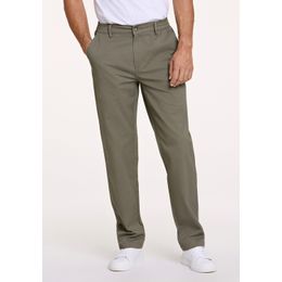 Chinos LINDBERGH "Chino Relaxed Fit", Herren, Gr. L, dk army, Obermaterial: 98% Baumwolle, 2% Elasthan, relaxed fit, Hosen