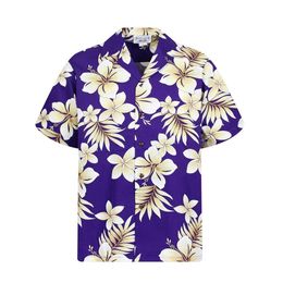 Pacific Legend Button Up Shirt 'Goldblume' male Purple size M