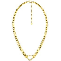 Bs Schmuckdesign Kette 'Bold Love' Damen Gr&ouml;&szlig;e 40 / 45 cm gold