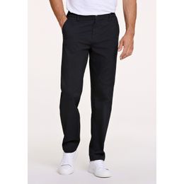 Chinos LINDBERGH "Chino Relaxed Fit", Herren, Gr. XL, schwarz, Obermaterial: 98% Baumwolle, 2% Elasthan, unifarben, relaxed fit, Hosen