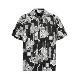 Pacific Legend Button Up Shirt 'Tattoo Turtle' male Green size XXL