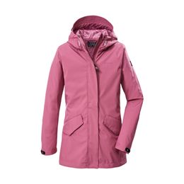 Softshellparka Killtec "KOS 120 GRLS SFTSHLL PRK", M&auml;dchen, Gr. 152, ros&eacute;, Oberseite: 100% Polyester;R&uuml;ckseite: 100% Polyester;Futter: 100% Polyester, Jacken, Wasserabweisender, winddichter Parka mit 10.000 mm Wassers&auml;ule