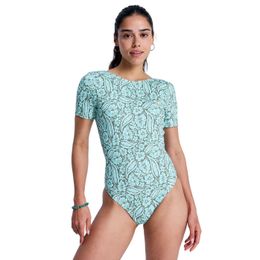 Badeanzug Roxy "Sun Babe", Damen, Gr. L, oil gr&uuml;n wildside paisley, Polyester, Badeanz&uuml;ge Badeanzug