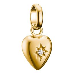 Thomas Sabo Pendant 'Herz mit Stern' female Gold size One Size