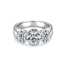 Rougemont Jewellery Ring 'Funkelnder Moissanit Diamant Ring Vally' female Silver size 60