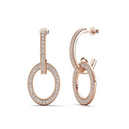 Rougemont Jewellery Earrings 'Zweiteilige Creolen Ohrringe Sophie' female Gold size One Size